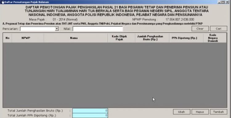 Tutorial PPh 21 (Part 3): Cara Mengisi PPh 21 Karyawan dengan ESPT Tutorial PPh 21 (Part 3): Cara Mengisi PPh 21 Karyawan dengan ESPT